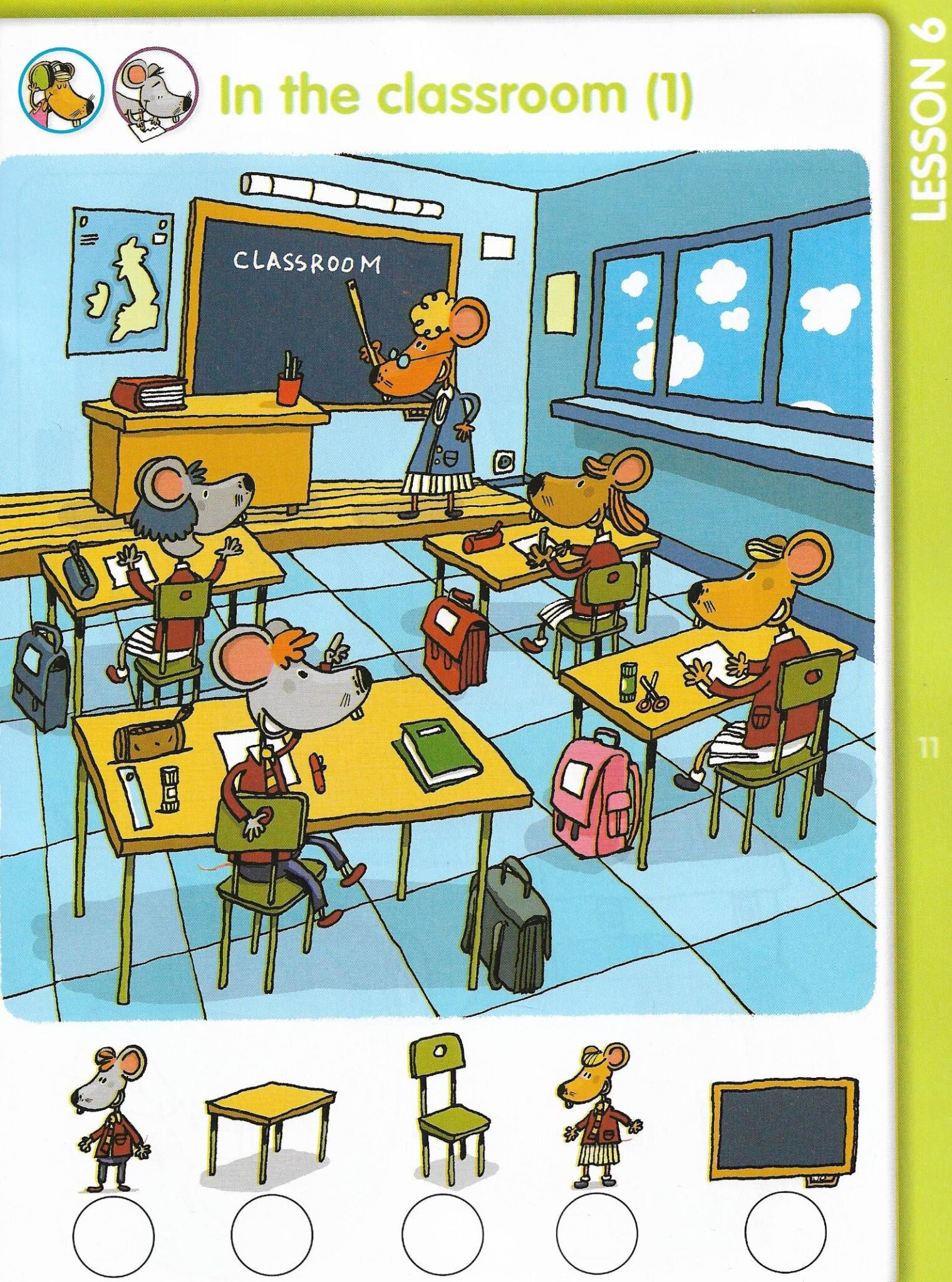 CE1 – In the classroom = Dans la salle de classe – Semaine du 15 ...
