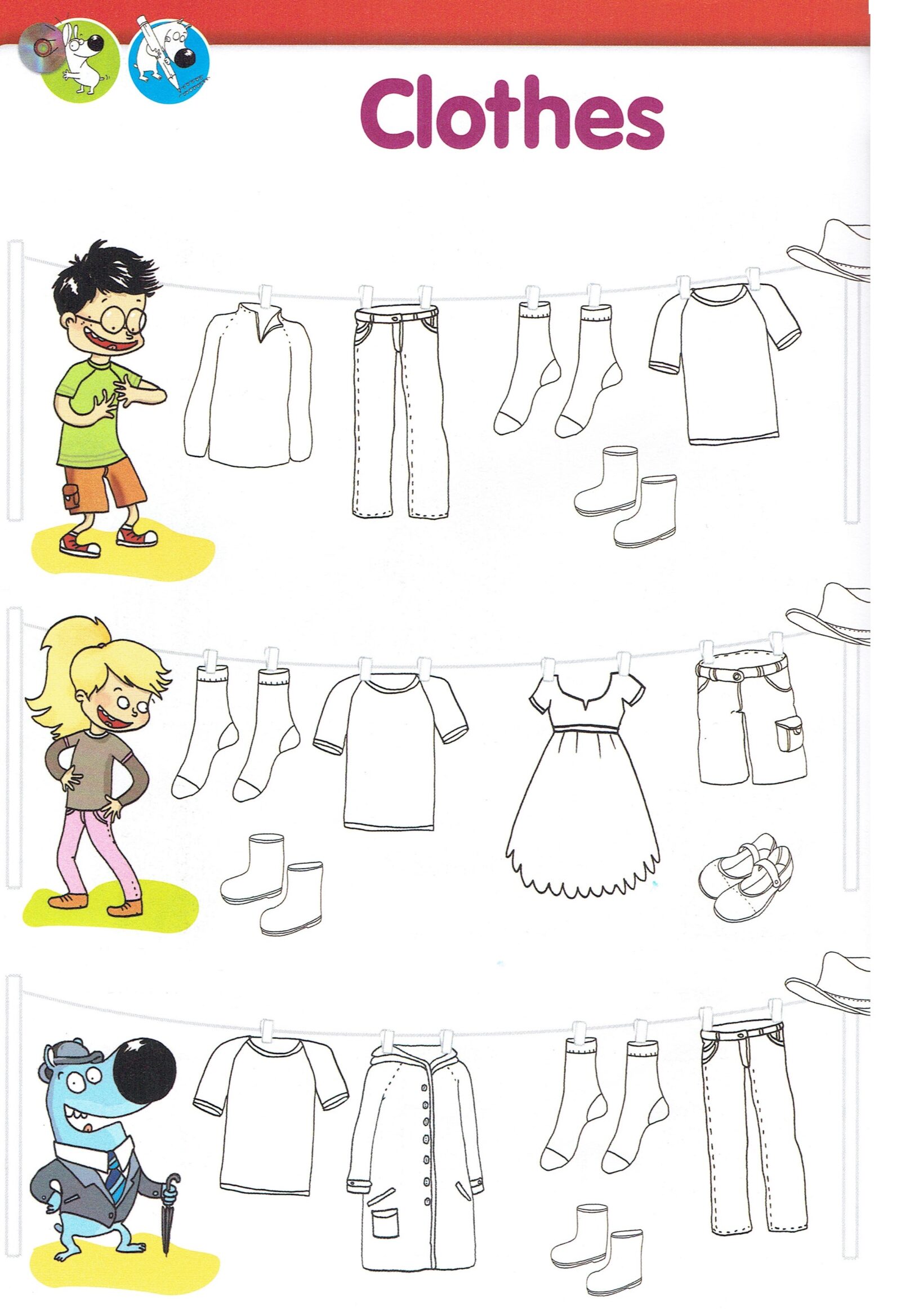 CE2 – Clothes = Les vêtements – Semaine du 2 janvier 2023 - Elegant English